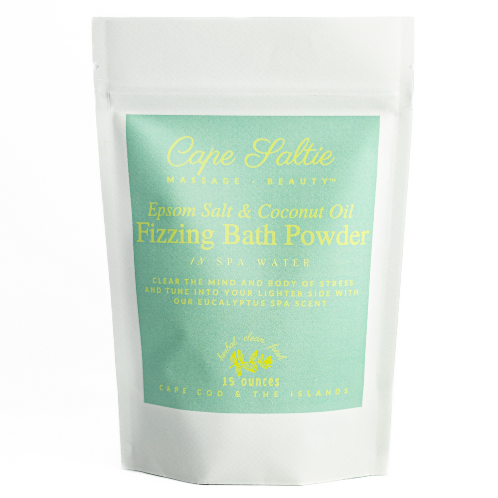 "Spa Water" Vegan, Epsom Salt & Coconut Oil Fizzing Bath Powder, 15oz ...